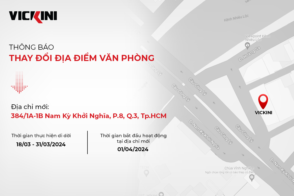 THÔNG BÁO THAY ĐỔI ĐỊA ĐIỂM VĂN PHÒNG